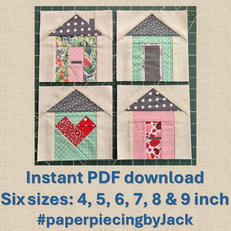 Tiny Houses Quilt Pattern - Etsy