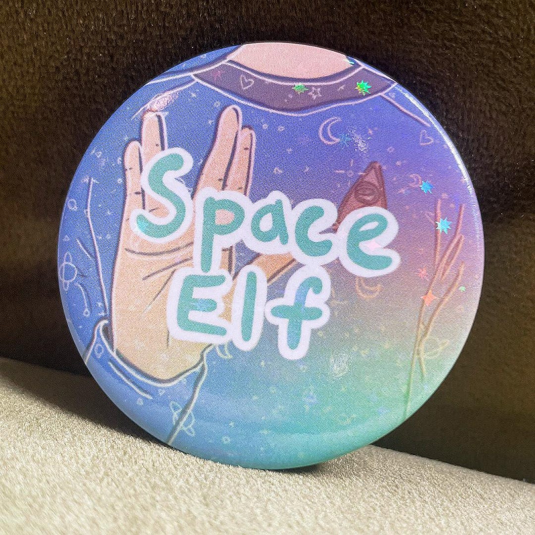 Spock Space Elf Star Trek Badge - Etsy