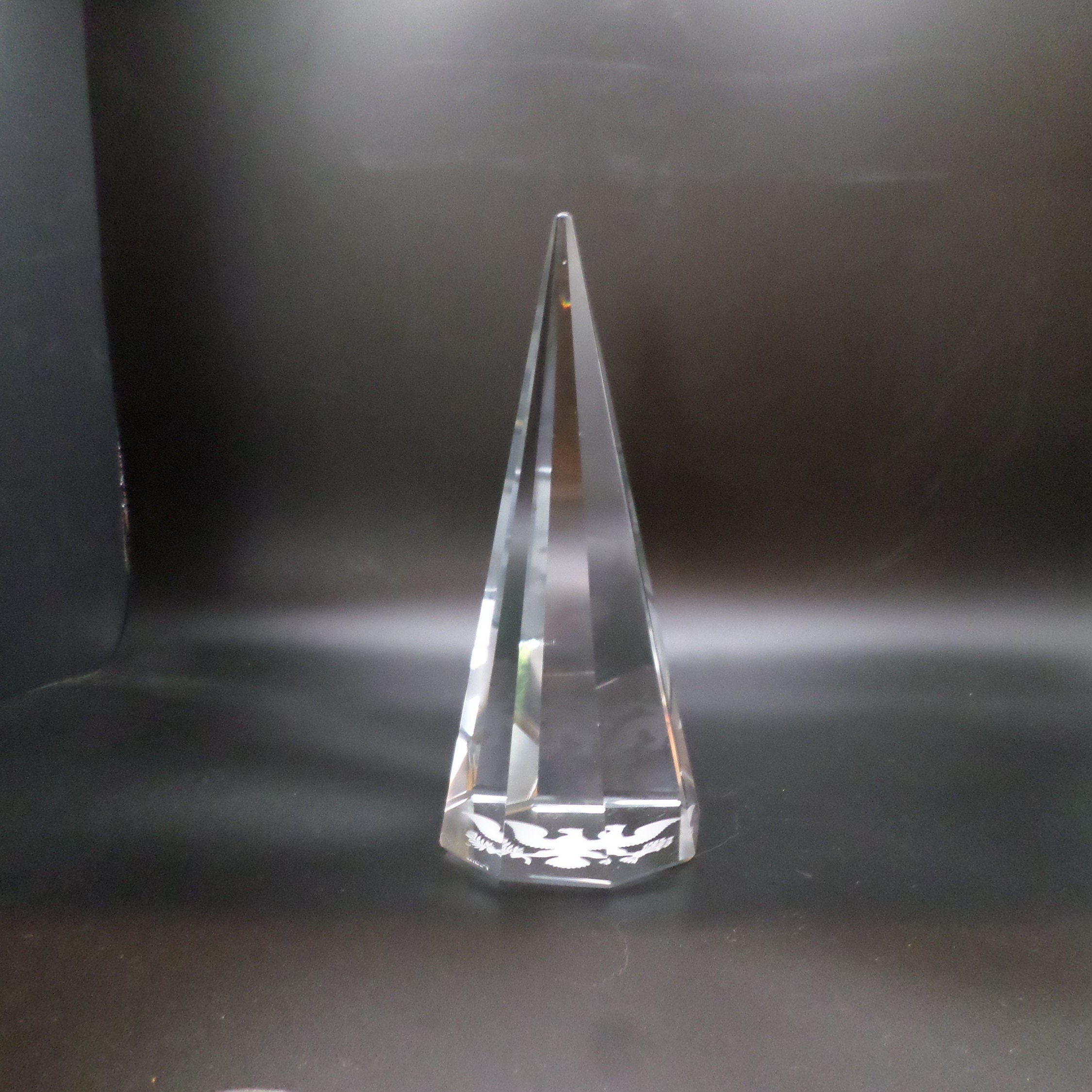 Cartier Signed Octagonal Crystal Pyramid Prism Obelisk - Etsy