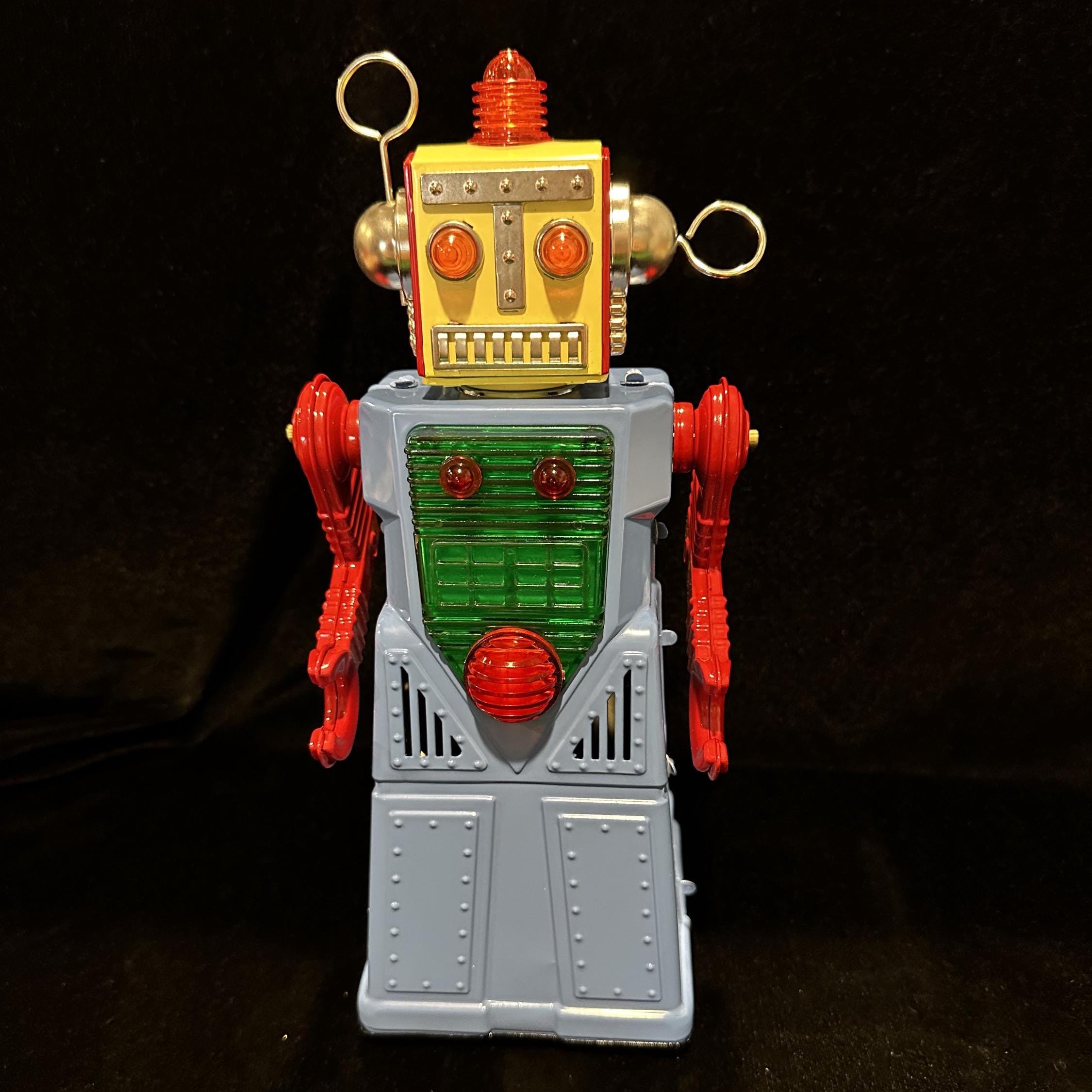 Chief Robotman Robot BLUE Tin Toy Battery Operated Robot. - Etsy