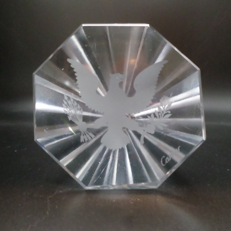 Cartier Signed Octagonal Crystal Pyramid Prism Obelisk - Etsy