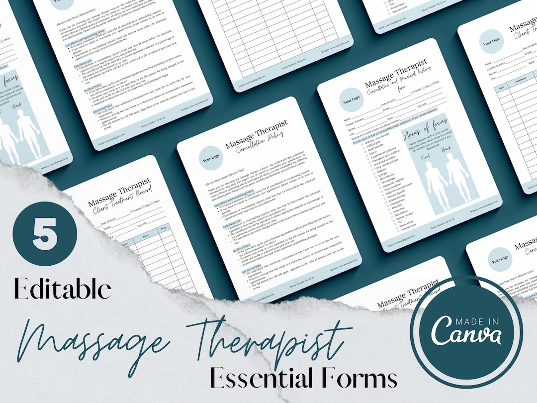 Massage Consultation, Massage Therapy Forms, Massage Intake Form ...