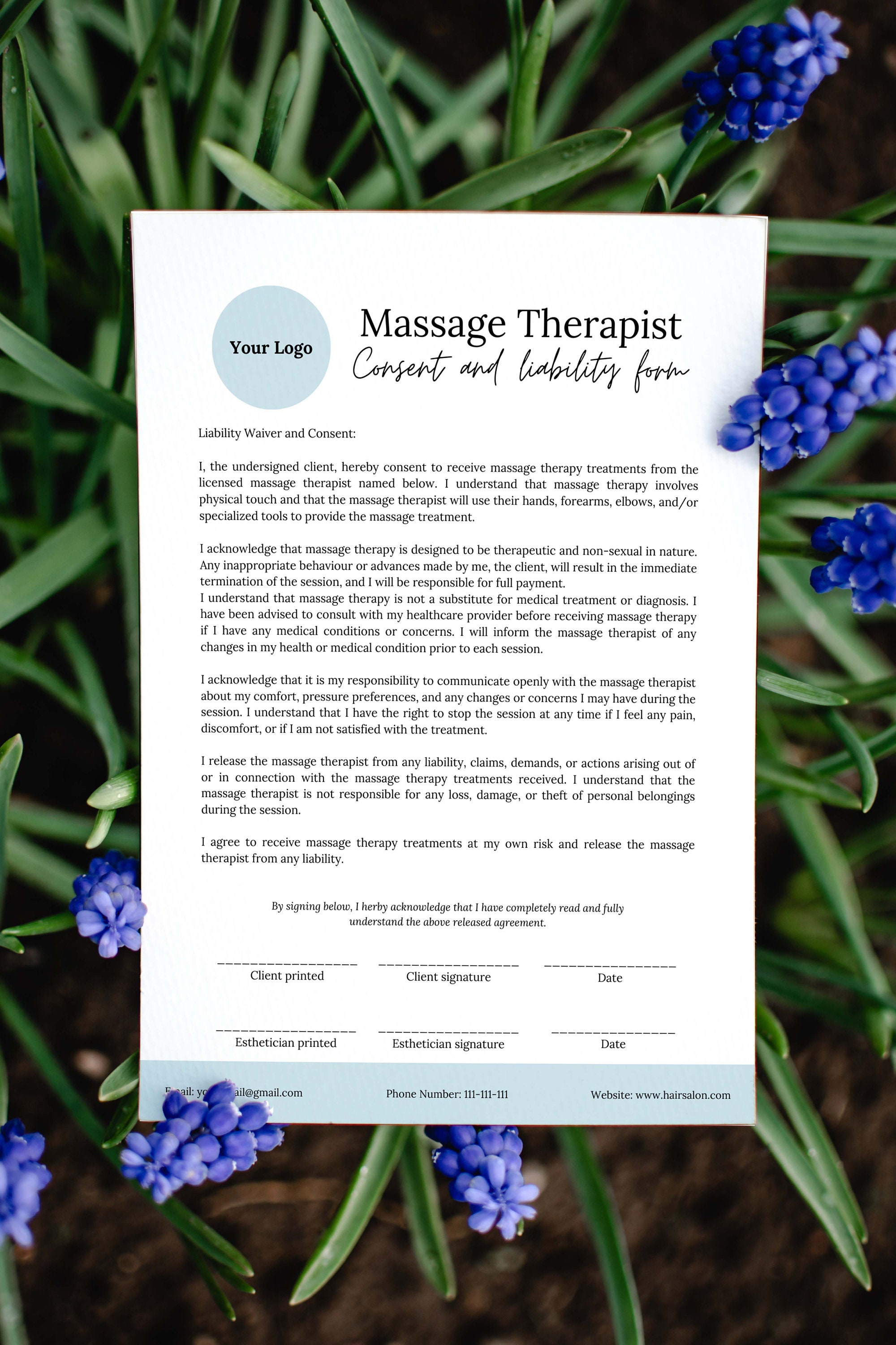 Massage Consultation, Massage Therapy Forms, Massage Intake Form ...