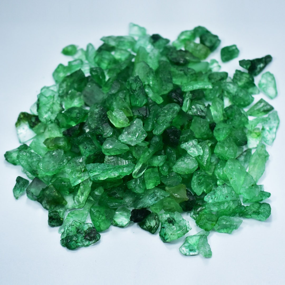 120-600 Ct Certified Natural Colombian Emerald Rough Uncut Earth Mined ...