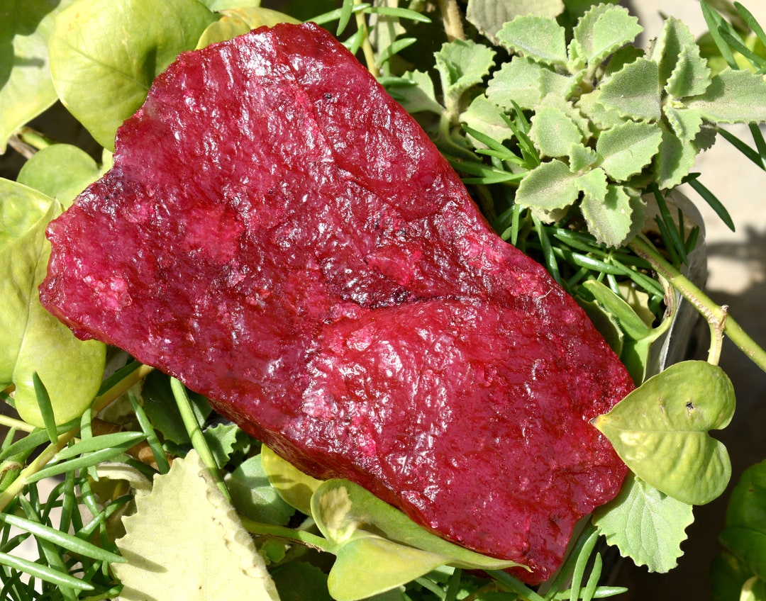 Natural Ruby Rough 5518 Ct Certified Red Ruby Rough Uncut Red ROUGH Big ...