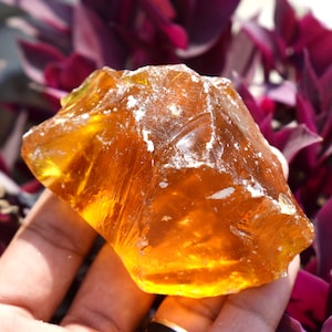 Raw Rough Natural Orange Uncut Amber Gemstone 500-555 Ct CERTIFIED ...