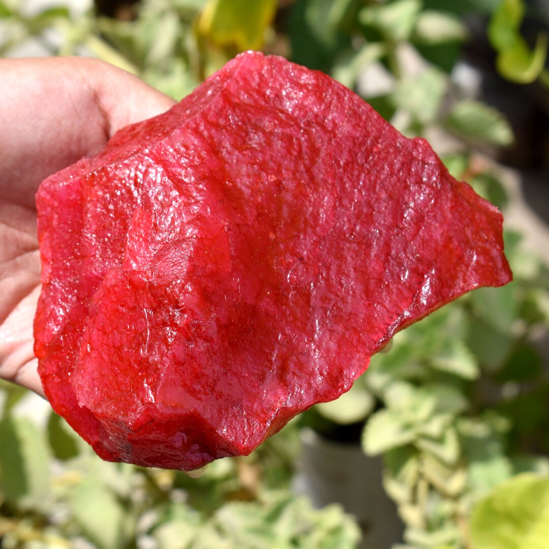 Red Ruby Rough Stone Earth Mind 3035.05 Carat Certified Natural Uncut ...