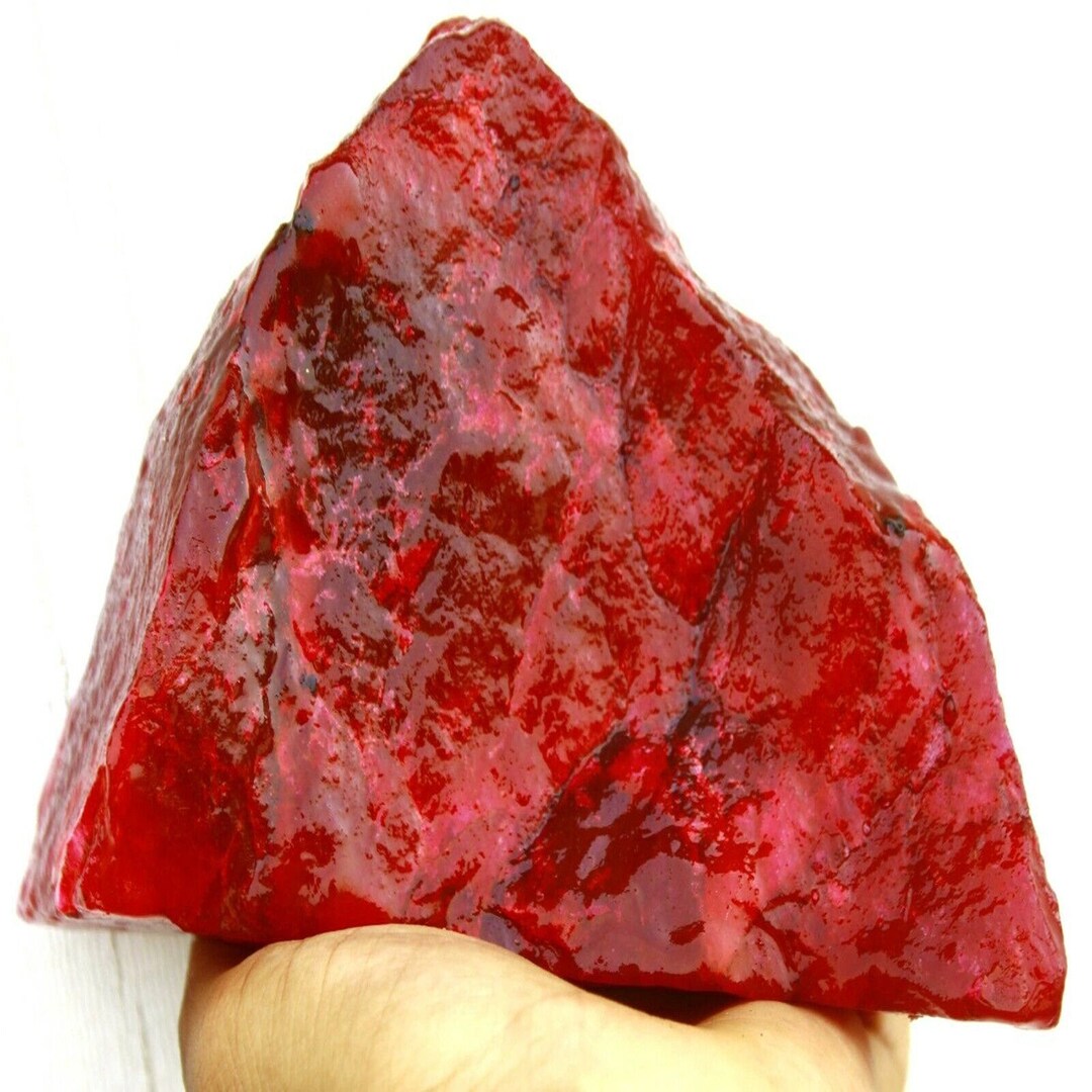 5000 Ct/1kg Raw Red Ruby Rough Stone Earth Mind Certified Natural Uncut Red Raw Ruby Chunk Rough ...