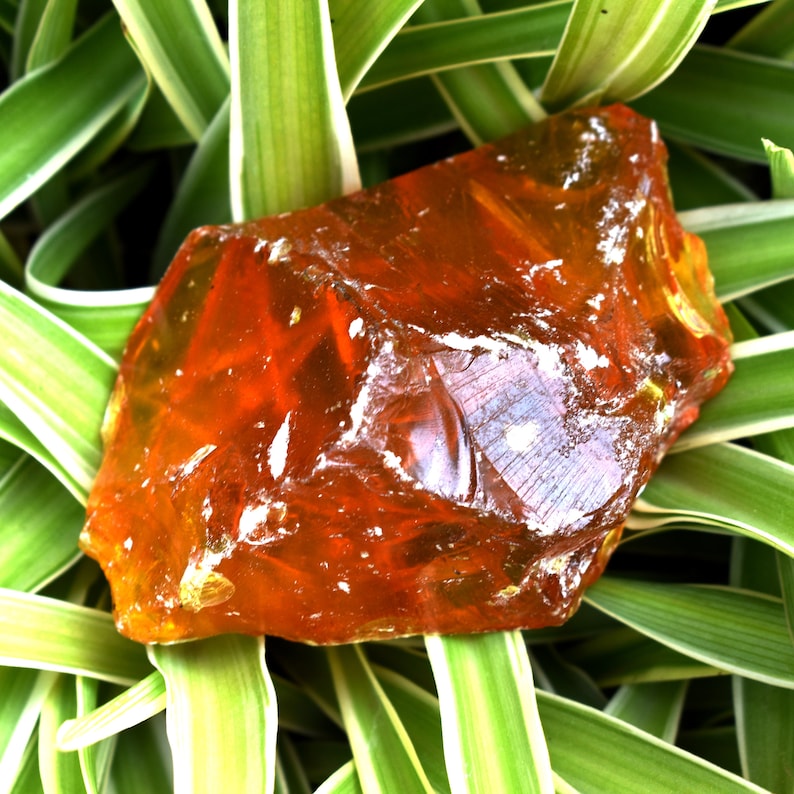 Raw Rough Natural Orange Uncut Amber Gemstone 500-555 Ct CERTIFIED ...