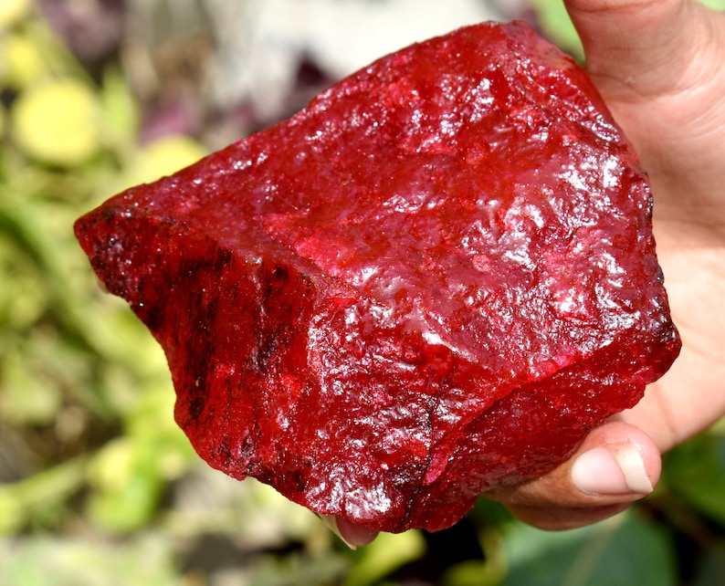 Natural African Ruby Raw Corundum 1550.15 Ct Earth-mined Certified ...