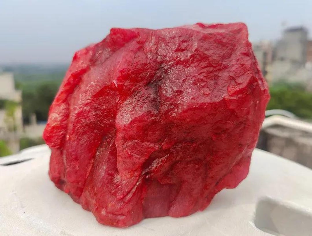 Certified 2500 Carat Natural African Ruby Rough Uncut Raw High Quality ...