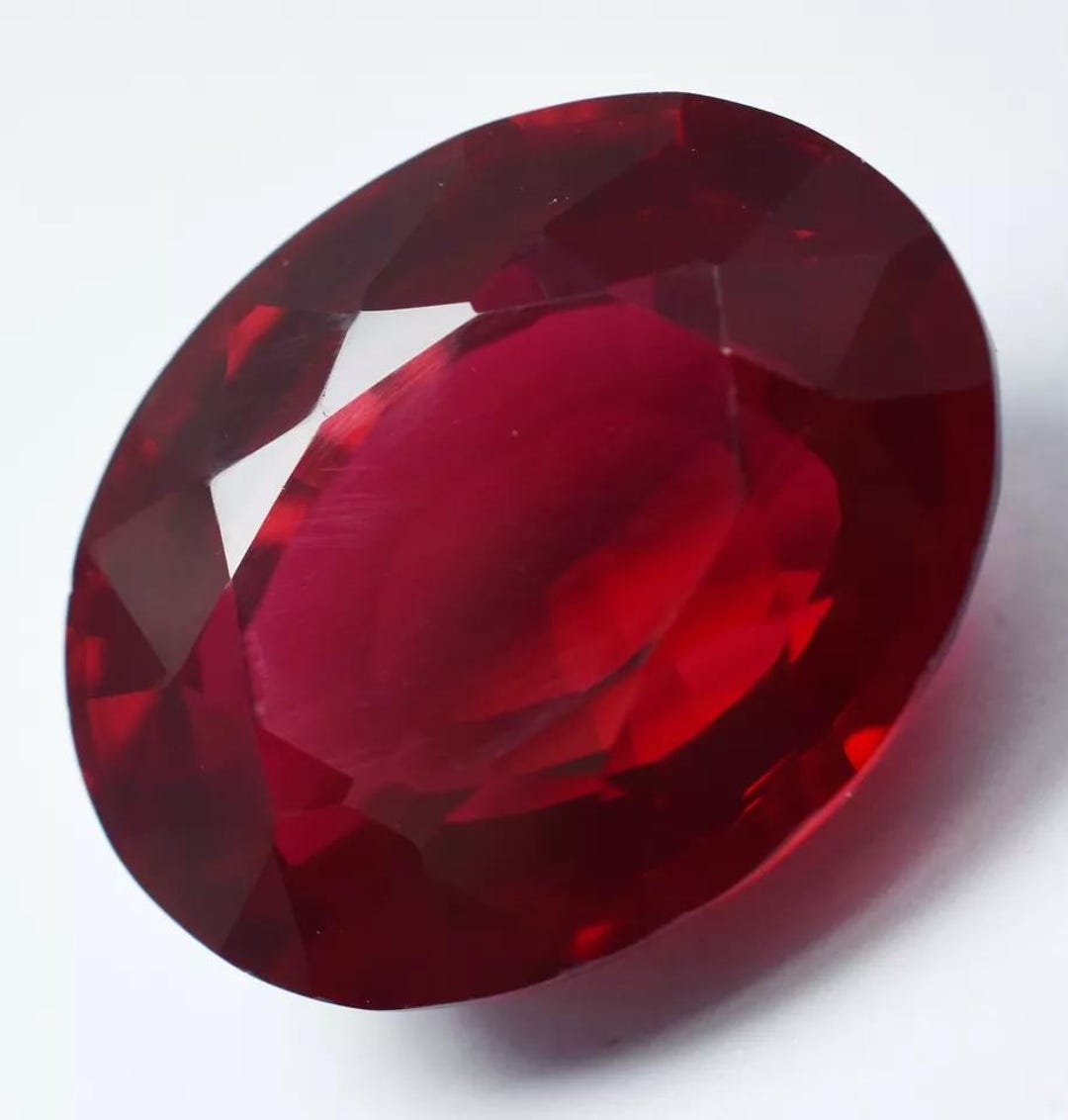 50-57 Carat Natural Ruby Stunning Oval Cut Red CERTIFIED Rare Loose ...