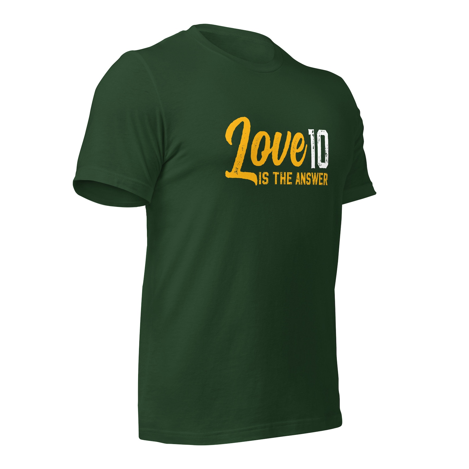 Love is the Answer QB1 Number 10 Unisex T-shirt Bella + Canvas ...