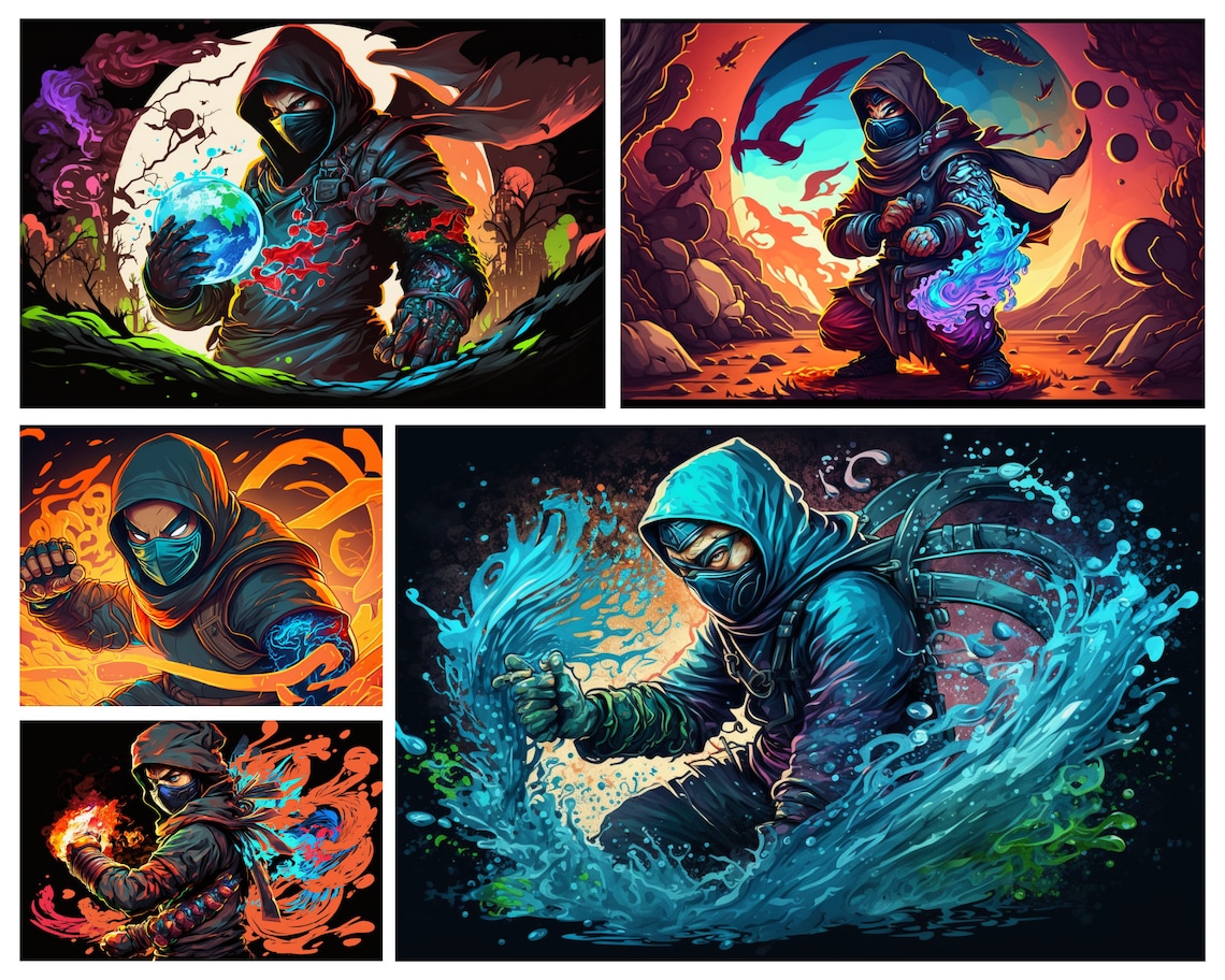 35 Martial Arts Mastery Clipart, Fearless Warriors PNG Bundle ...
