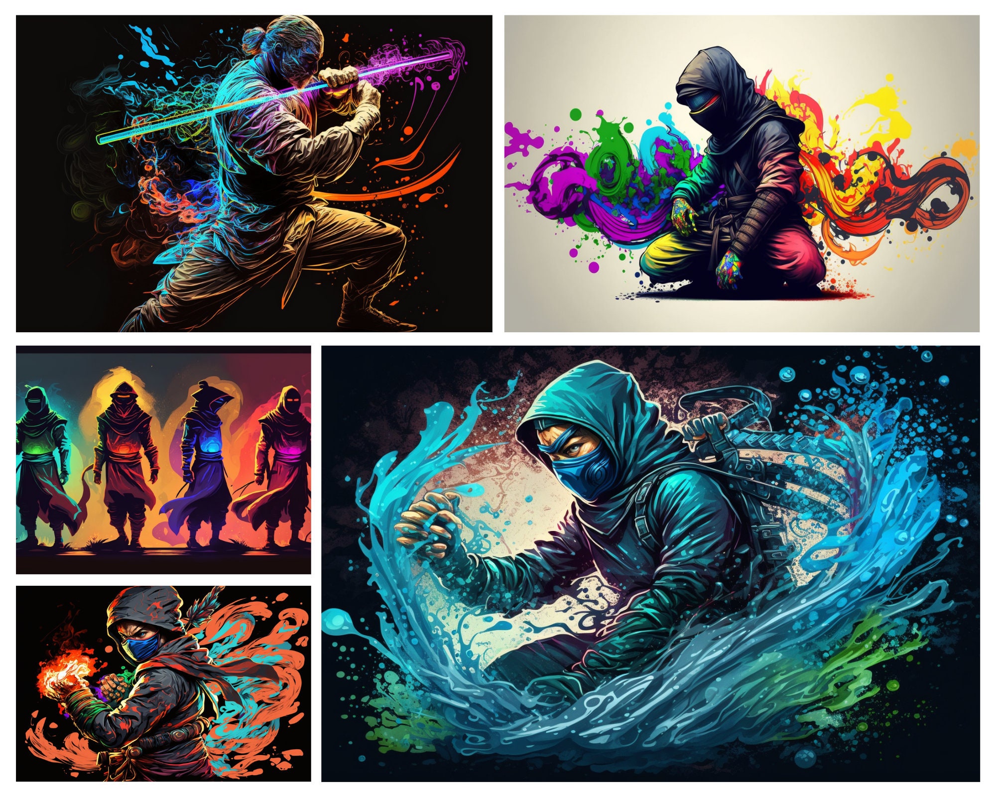 35 Martial Arts Mastery Clipart, Fearless Warriors PNG Bundle ...