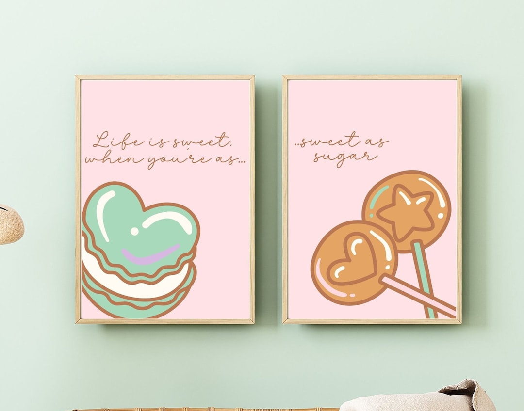 Life is Sweet Nursery Prints Girl Room Printable Wall Art - Etsy