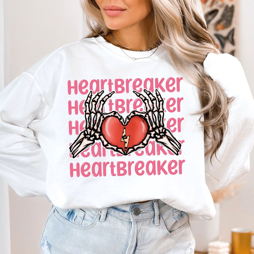 Heart Breaker PNG, Retro Valentine Png, Broken Heart Png, Heartbreak ...