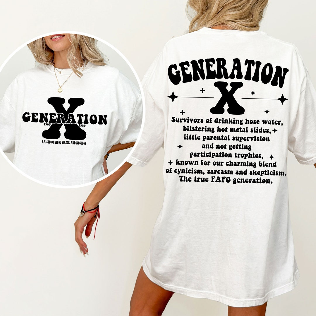 Generation X Gen X Svg Png Jpg Raised on Hose Water and Neglect Cricut ...