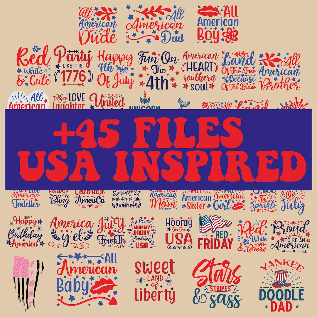 4th of July SVG Bundle July 4th SVG Fourth of July Svg - Etsy
