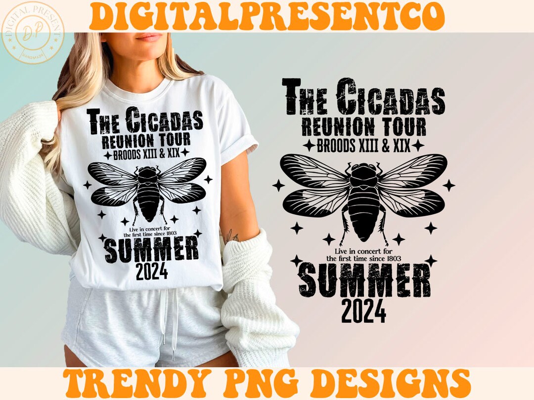 The Cicadas Reunion Tour Png, Cicadas Invasion Summer Scream 2024 Png ...