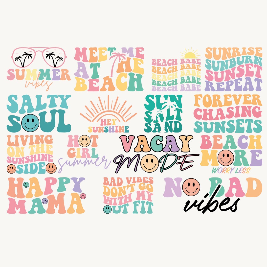 Retro Summer SVG Summer SVG Groovy Summer PNG Sublimation Summer T ...