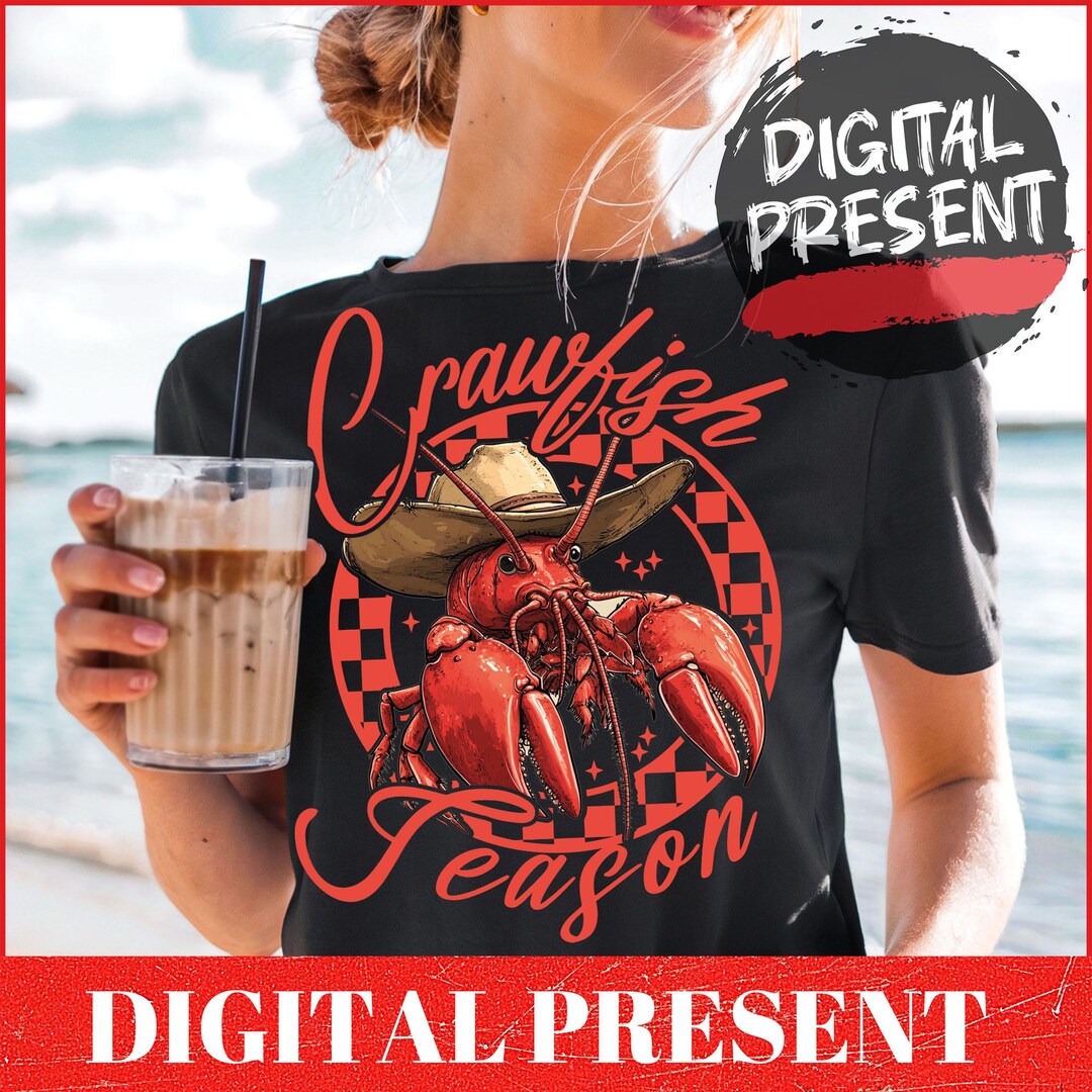 Crawfish Season Preppy PNG, Cowboy Crawfish Png, Crawfish Preppy Png ...