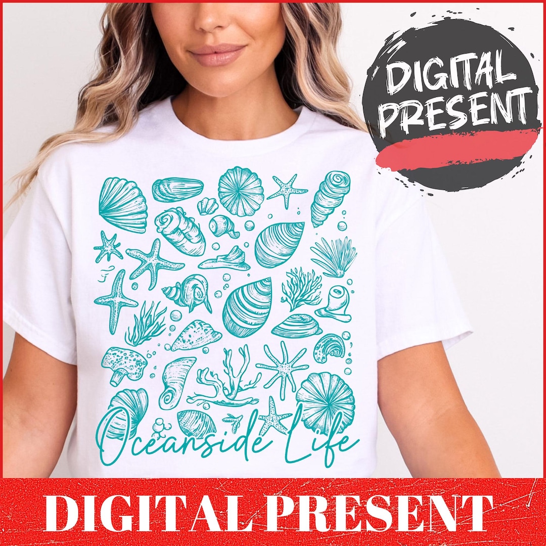 Oceanside Life Summer PNG Trendy Fisherman Aesthetic Ocean Shirt Png ...