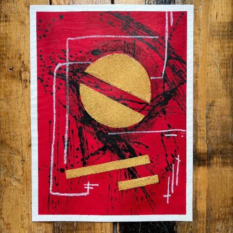 Disconnect-original Abstract Artwork, 12"x16" Artwork, Unique Artwork ...