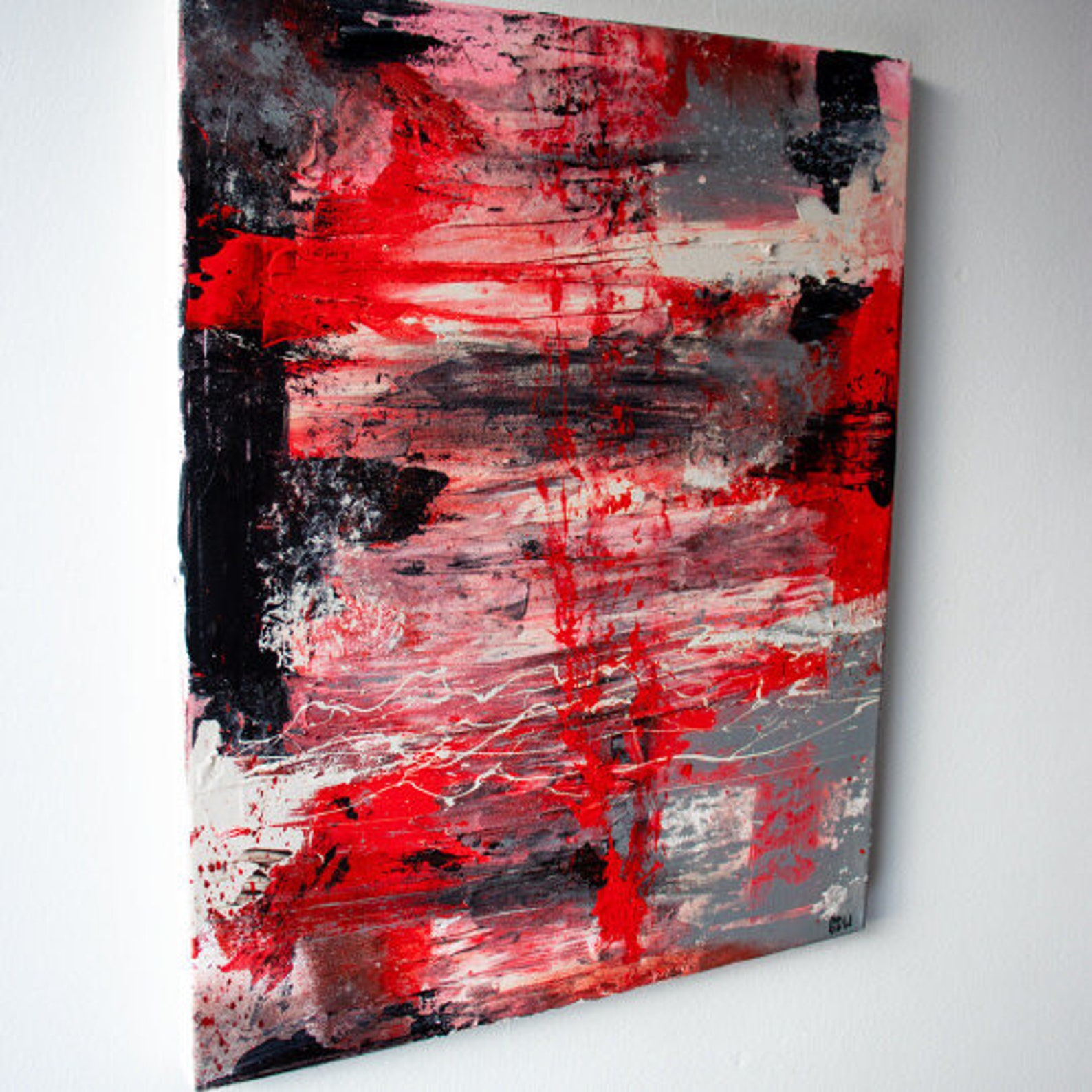 Fragility-abstract Art, Original Acrylic Painting on Canvas,wall Decor ...