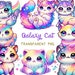Pawsitively Cute: Set of 8 Whimsical Kitten Watercolor Clipart, High ...