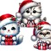 Kitten Christmas Clipart, 20 Cute Kitten PNG, Cat Christmas Gift ...