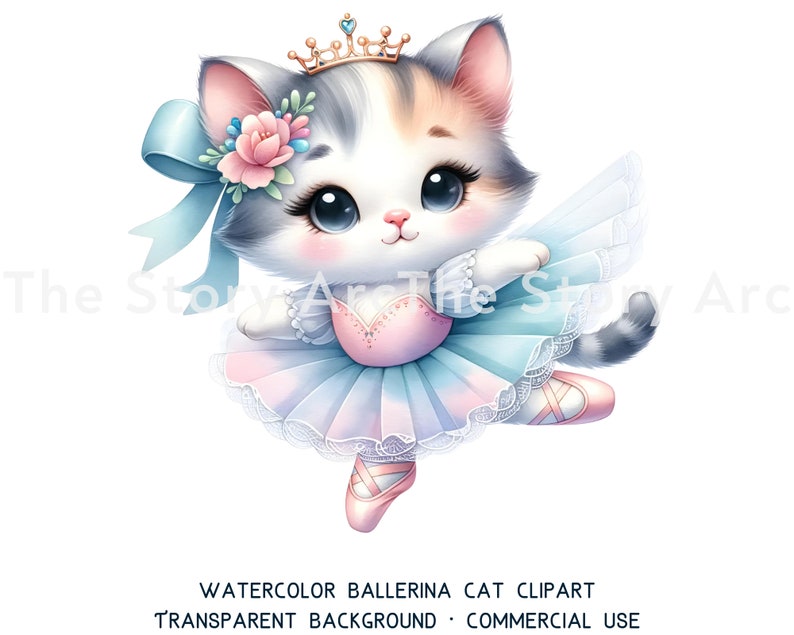 Kitten Ballerina Clipart, 15 High Quality Kitten PNG, Ballet Clipart ...