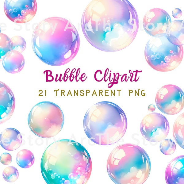 Bubble Digital Paper - Etsy