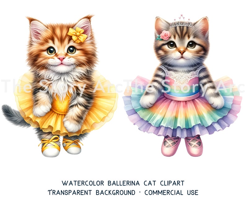 Kitten Ballerina Clipart, 15 High Quality Kitten PNG, Ballet Clipart ...