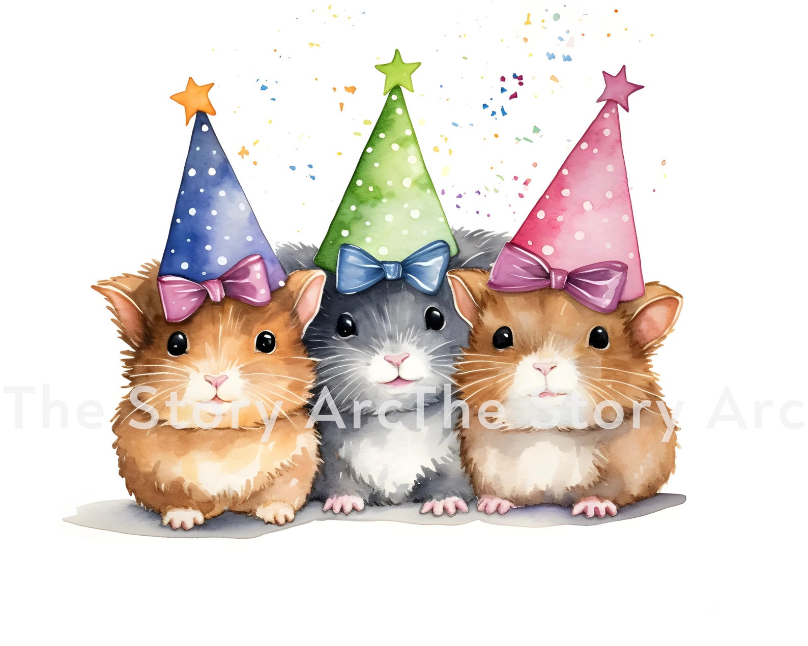 Guinea Pig Party Clipart, 12 High Quality Jpgs, Cute Guinea Pigs ...