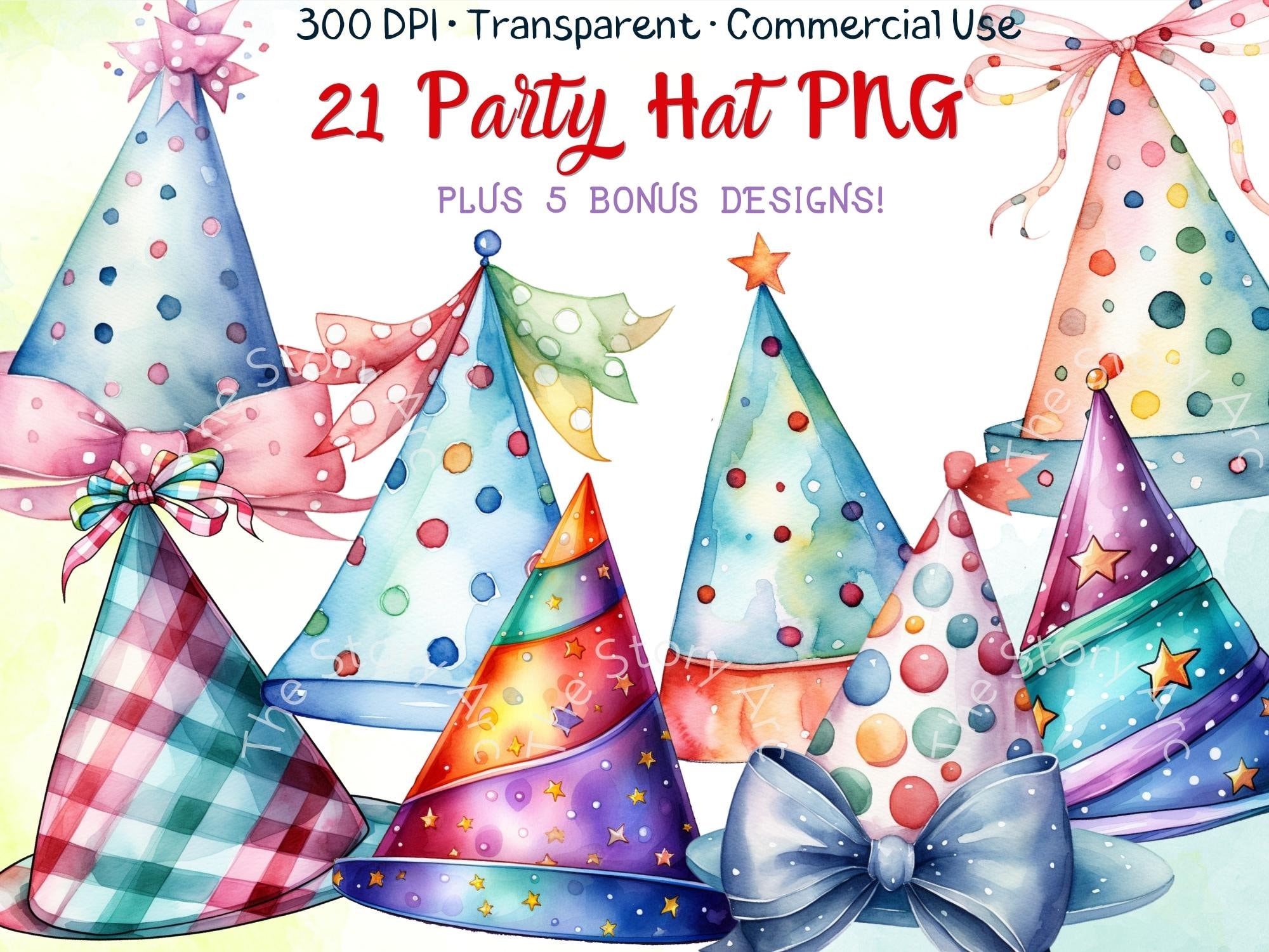 Party Hat Clipart, 21 Party Hat PNG, Party Hats, Party Clipart ...