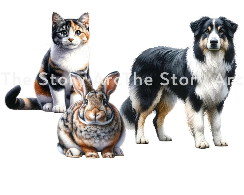 Farm Animal Clipart Bundle, 17 Farm Animals PNG, Red Barn Clipart ...