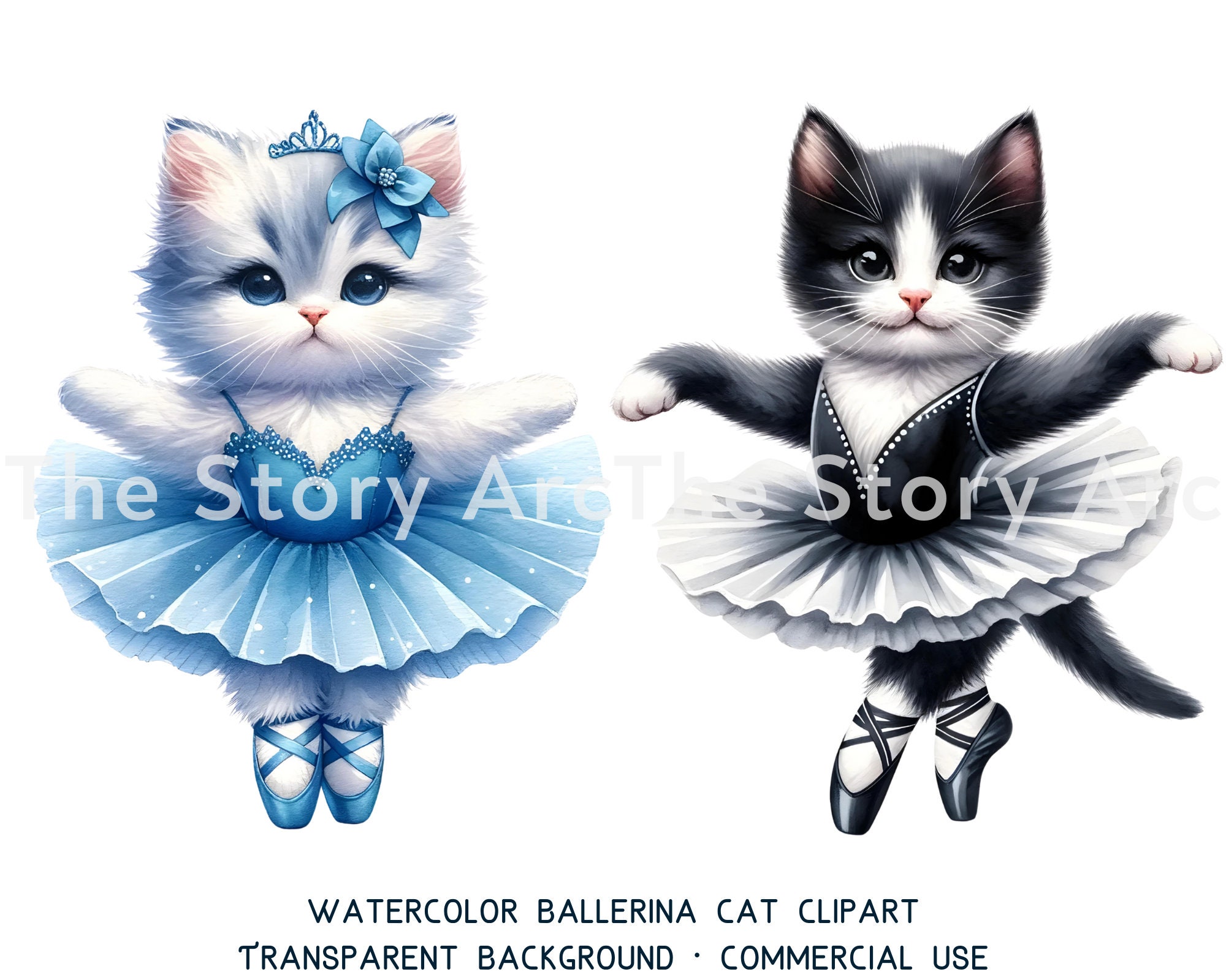 Kitten Ballerina Clipart, 15 High Quality Kitten PNG, Ballet Clipart ...
