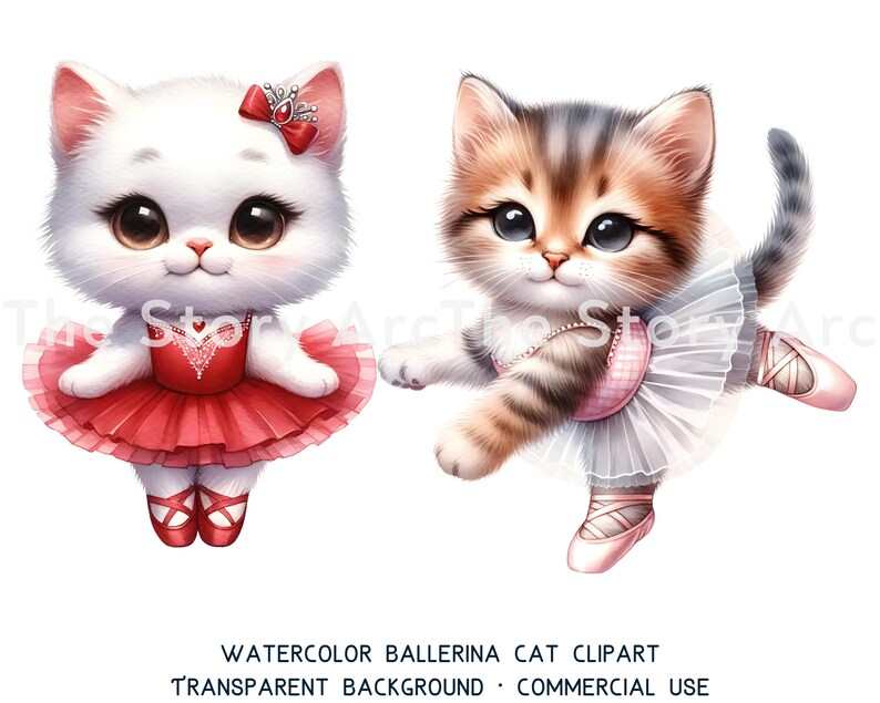 Kitten Ballerina Clipart, 15 High Quality Kitten PNG, Ballet Clipart ...