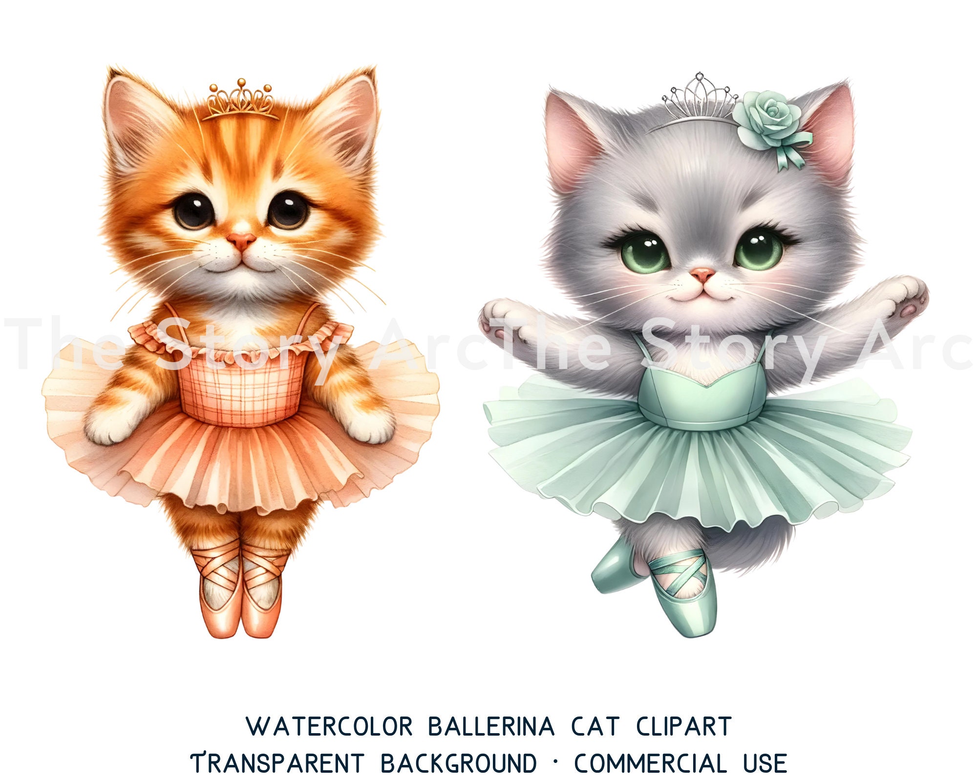 Dancing Kitten Clipart, Cat Ballerina, 15 High Quality Kitten PNG ...