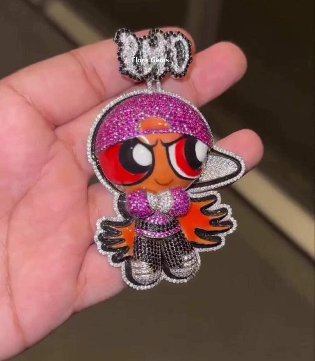 Unisex Multi Color Toon Pendant, Favorite Character Color Diamond ...
