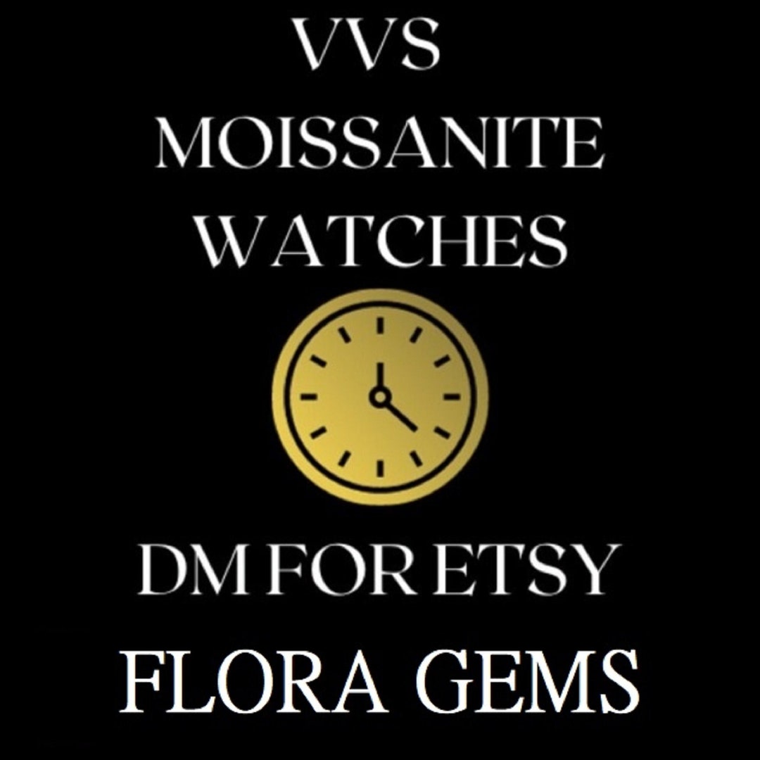 VVS Real Moissanite Diamond Watch for Men and Women Iced Out - Etsy