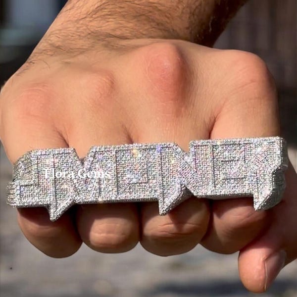 Letter Finger Rings - Etsy