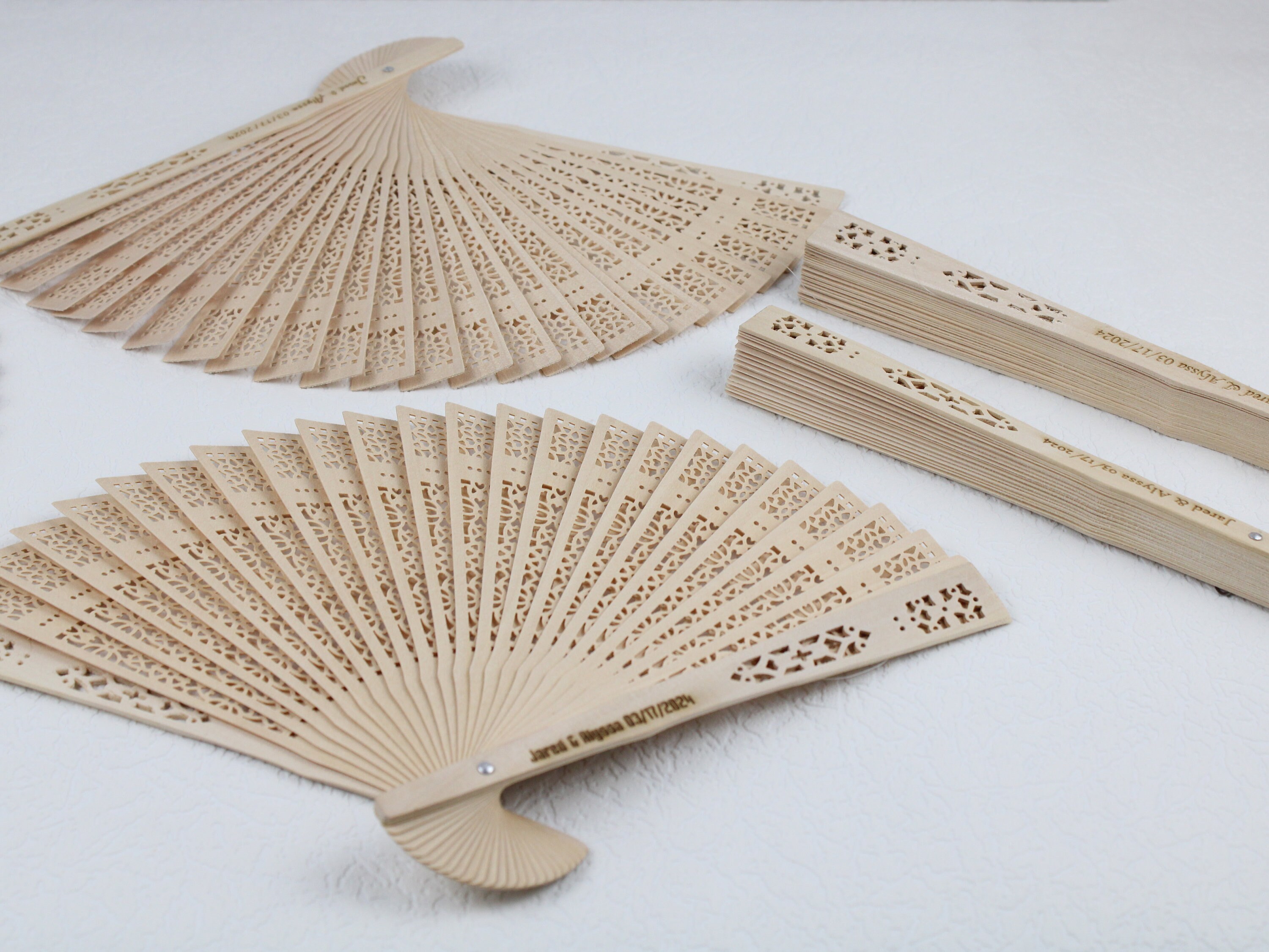 Guests Custom Hand Fan, Bridal Shower Favors, Summer Wedding, Rustic ...