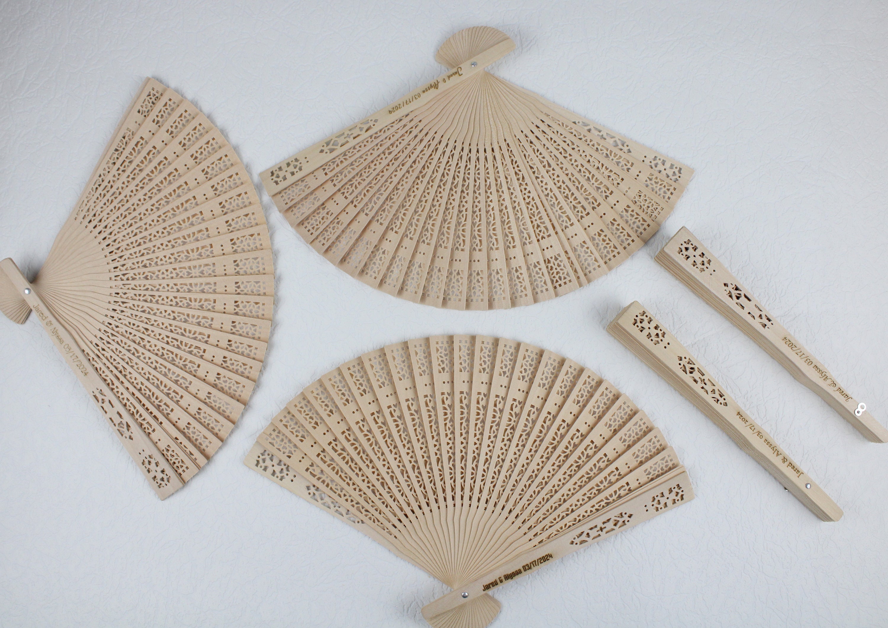 Guests Custom Hand Fan, Bridal Shower Favors, Summer Wedding, Rustic ...