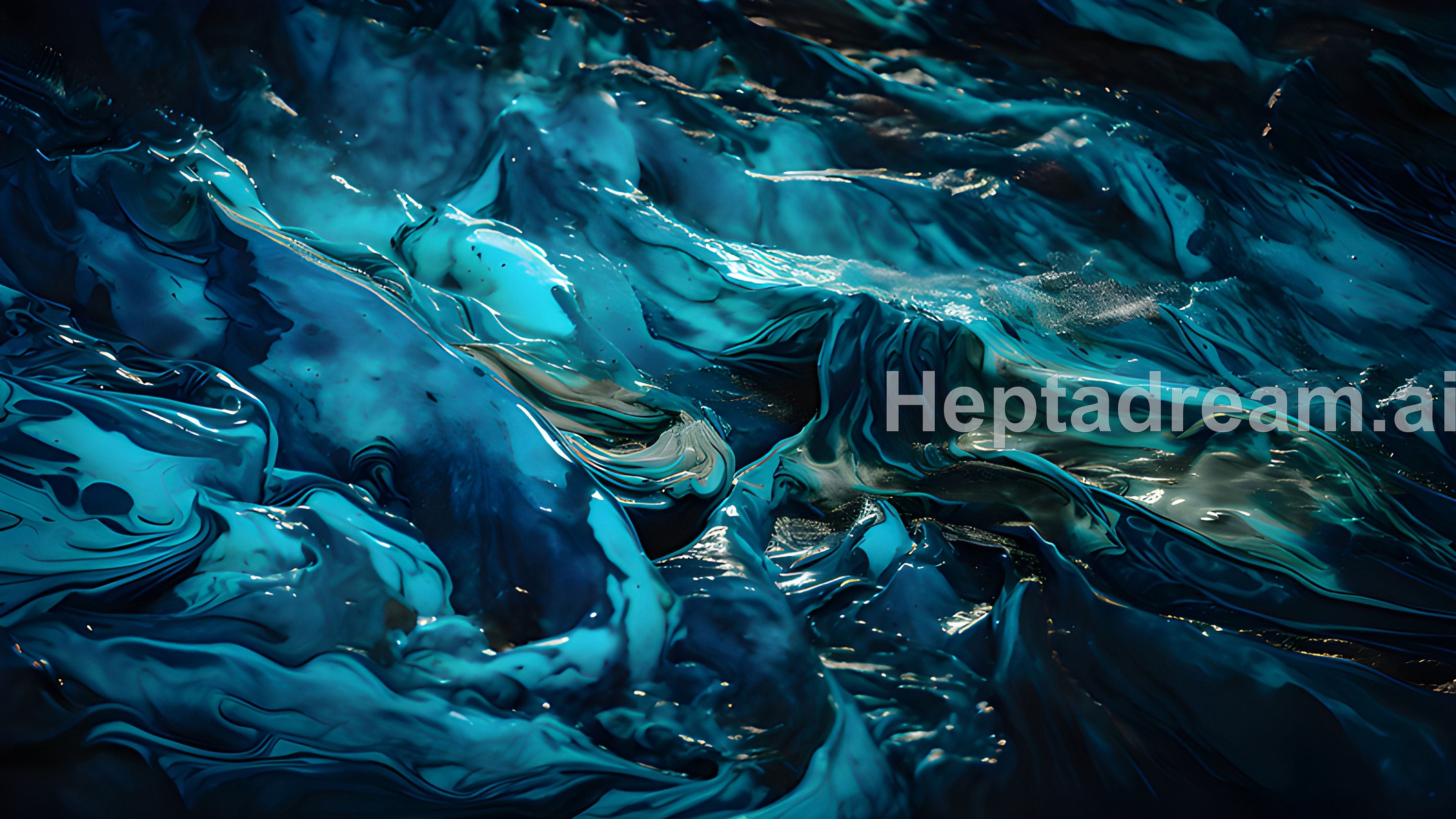5 Acrylic Ocean Texture Prints - Deep Blue - Etsy