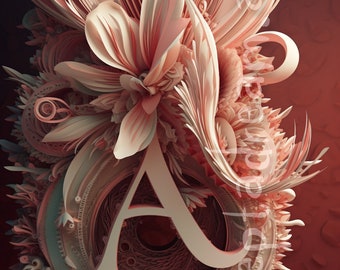 Custom Alphabet Digital Prints, Custom Lettering for Bedrooms ...