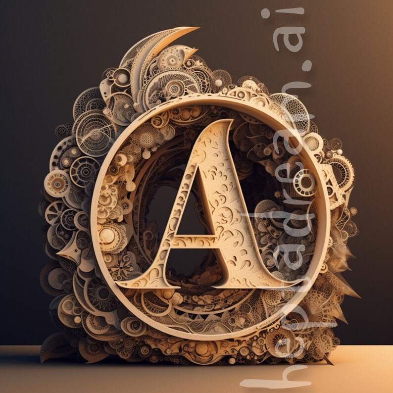 Paper Diorama Alphabet Digital Prints, Custom Lettering for Bedrooms ...