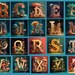 Mushroom Alphabet Digital Prints, Custom Lettering for Bedrooms ...