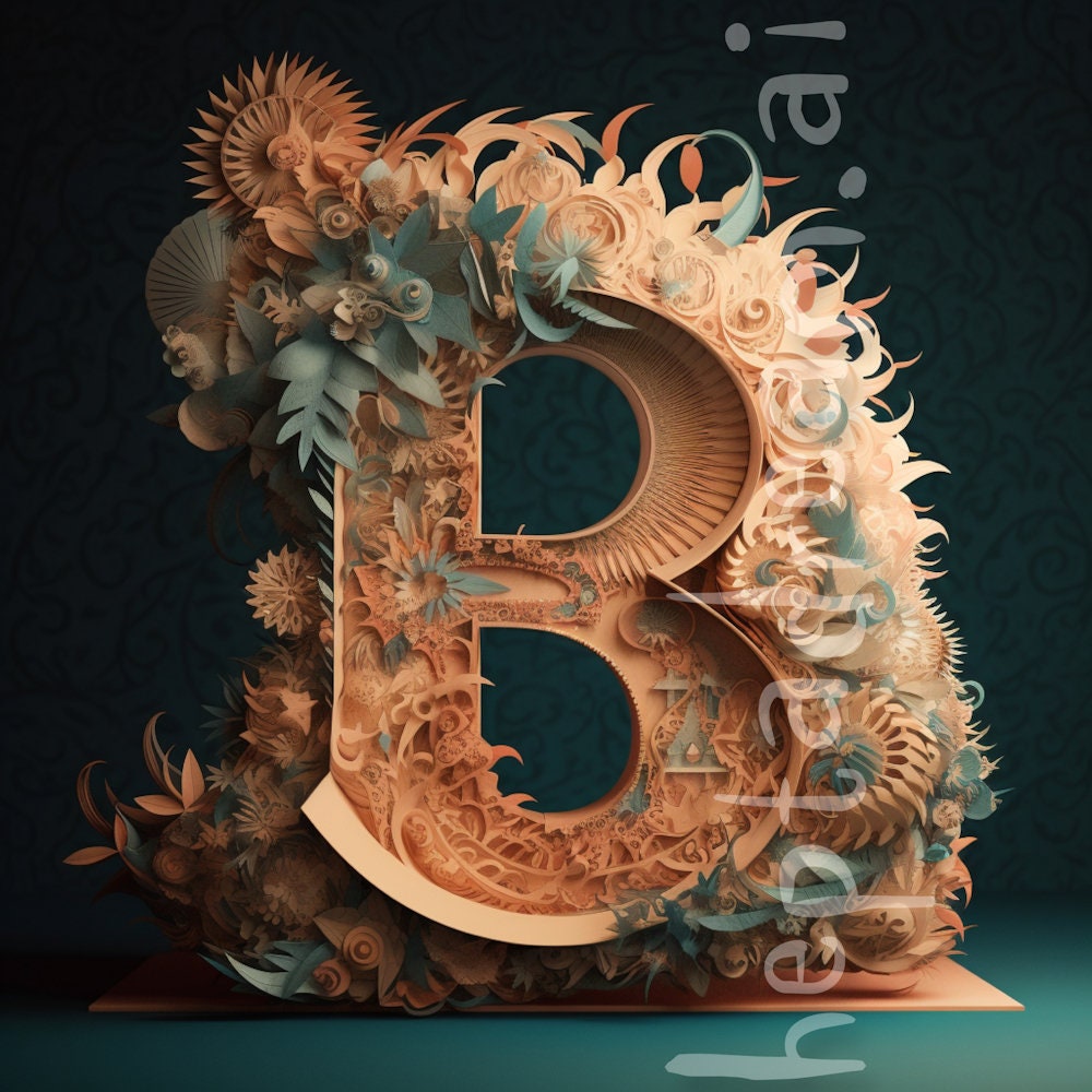 Paper Diorama Alphabet Digital Prints, Custom Lettering for Bedrooms ...